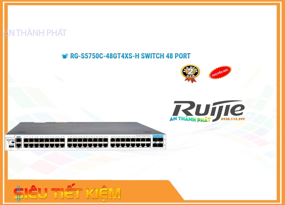 Bộ chia mạng RG-S5750C-48GT4XS-H Camera Quận Tân Phú